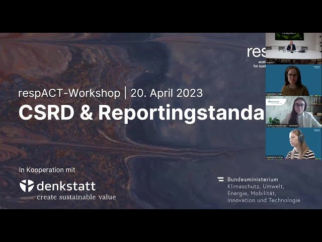 respACT-Workshop: CSRD & Reportingstandards