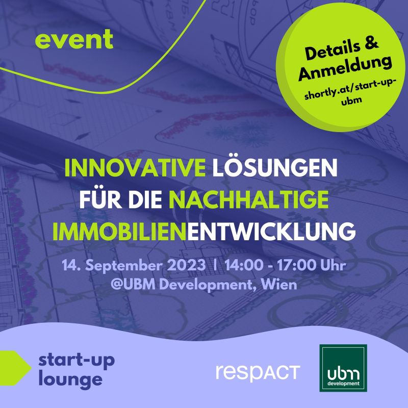 UBM Development x respACT Start-up Lounge